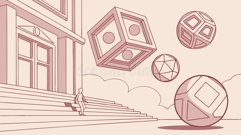 Floating Geometric Shapes, Abstract and Modern Art Design Element ...