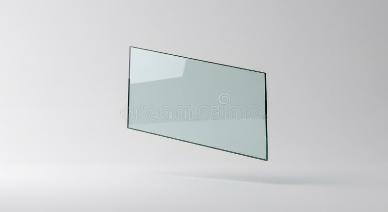 Floating Glass Panel: a Minimalist Architectural Design Element Stock ...