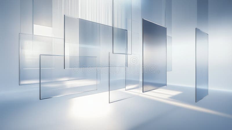 Floating Glass Panels Create a Stunning Prism Effect in a Modern Space ...