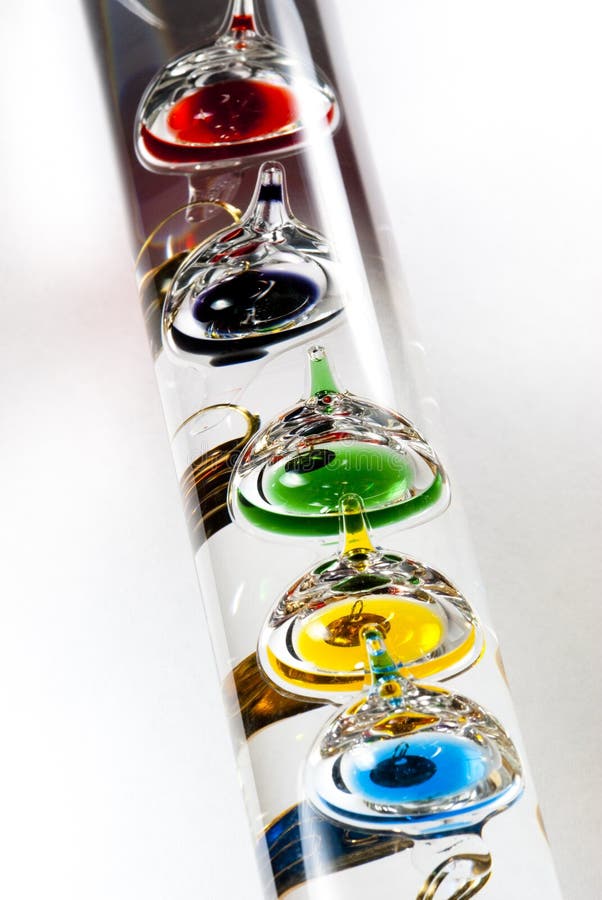 Floating Thermometer Closeup Stock Image - Image of activity, container ...