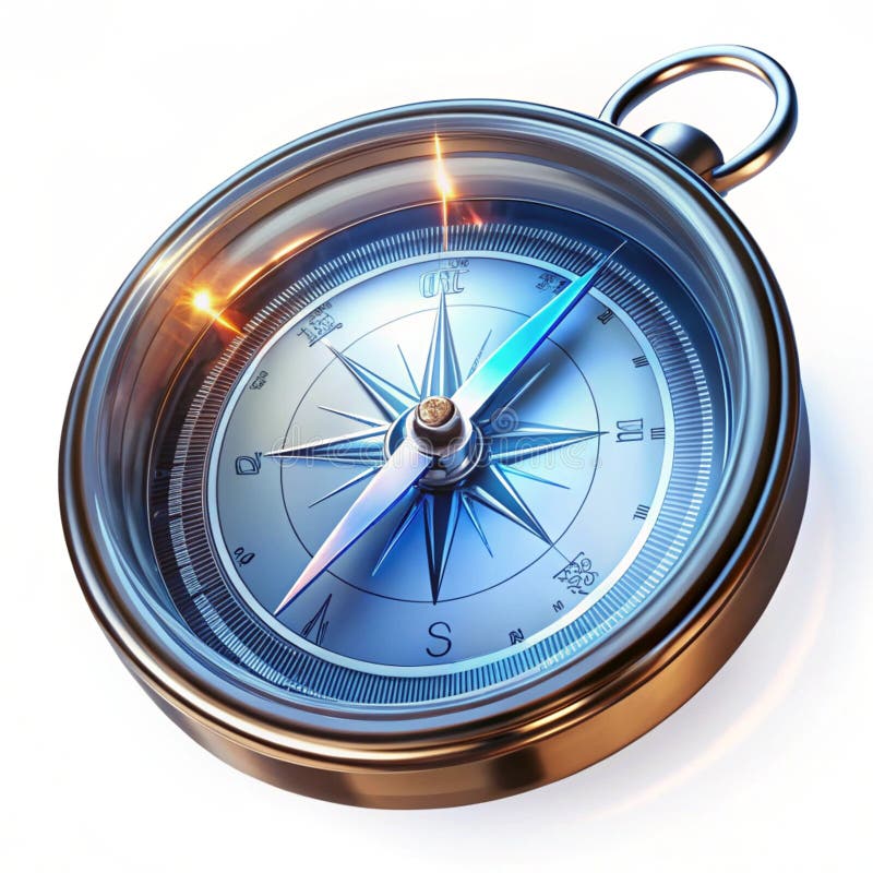 Floating Glowing Compass Stock Illustrations – 64 Floating Glowing ...