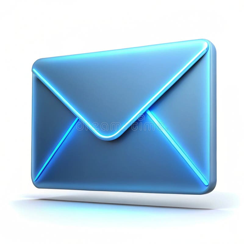 Floating Glowing Envelope with Animated Seal Stock Illustration ...