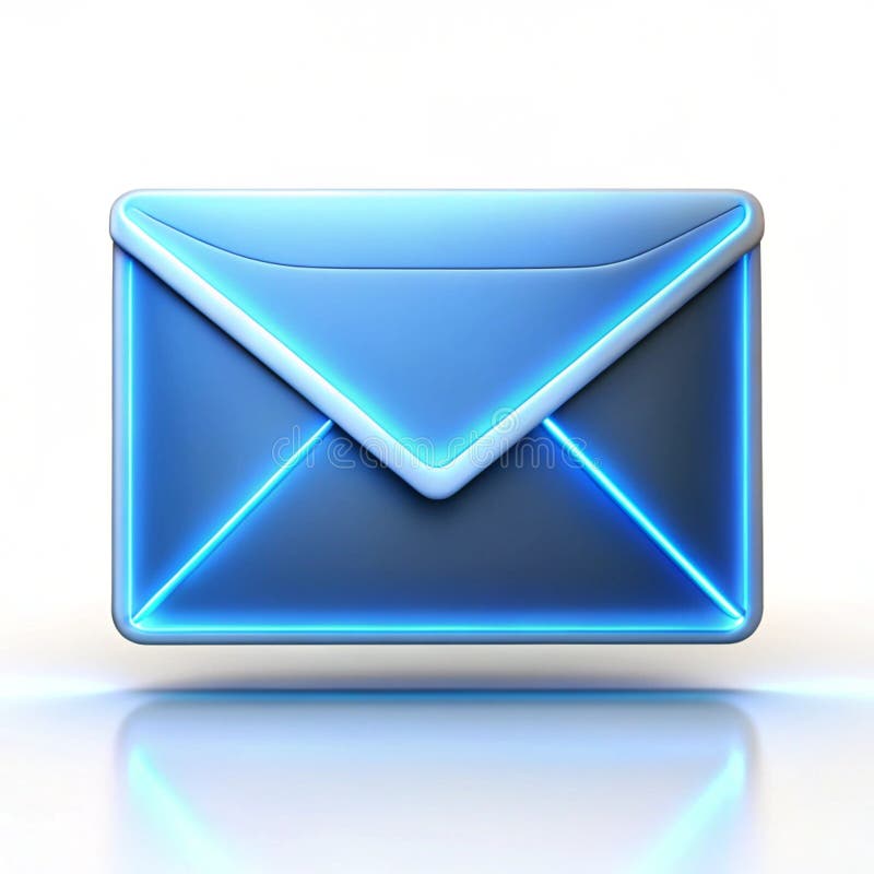 Floating Glowing Envelope with Animated Seal Stock Illustration ...