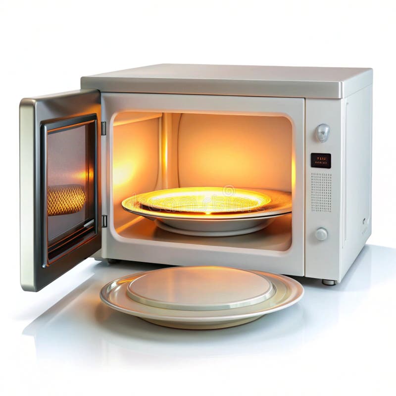 Floating Glowing Microwave Stock Illustrations – 15 Floating Glowing ...