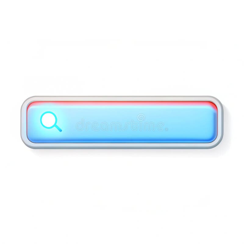 Floating Glowing Search Bar with Animated Typing Effect Stock ...