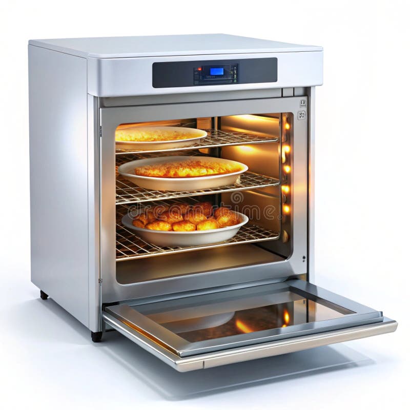 Floating Glowing Smart Oven Stock Illustrations – 4 Floating Glowing ...
