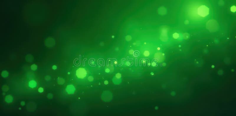 Floating Green Particles, Soft Bokeh, Starry Night Effect , Calm ...