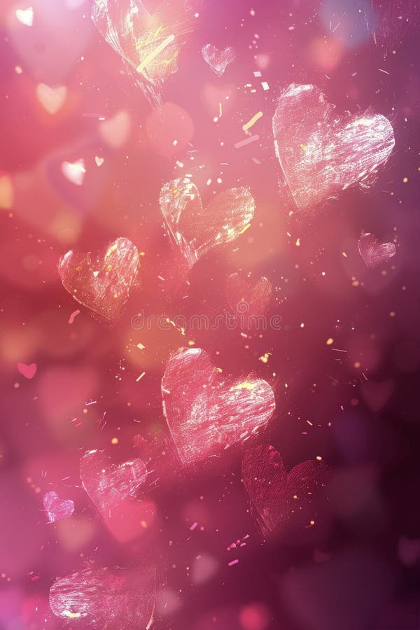 Floating Hearts Above stock photo. Image of abstract - 315705862