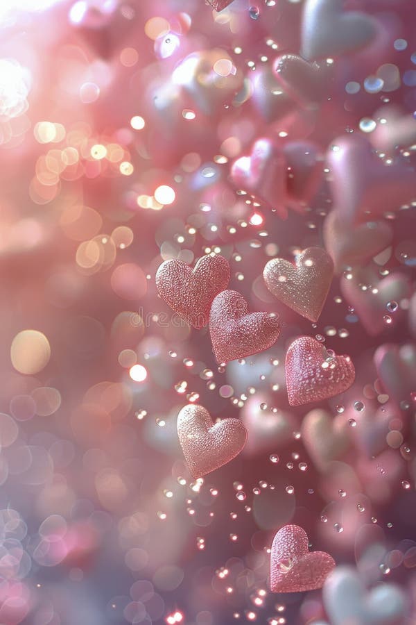 Floating Hearts Above stock photo. Image of valentines - 315505022