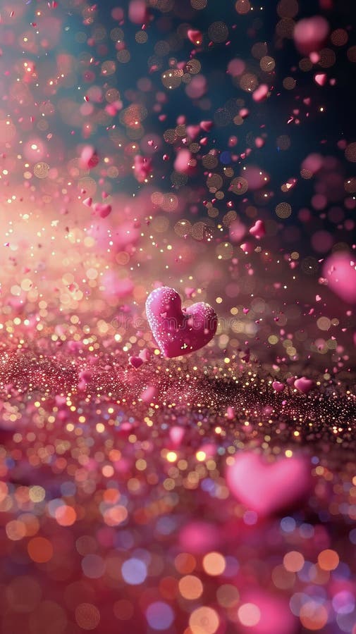 Floating Hearts in the Air stock image. Image of whimsical - 315494493