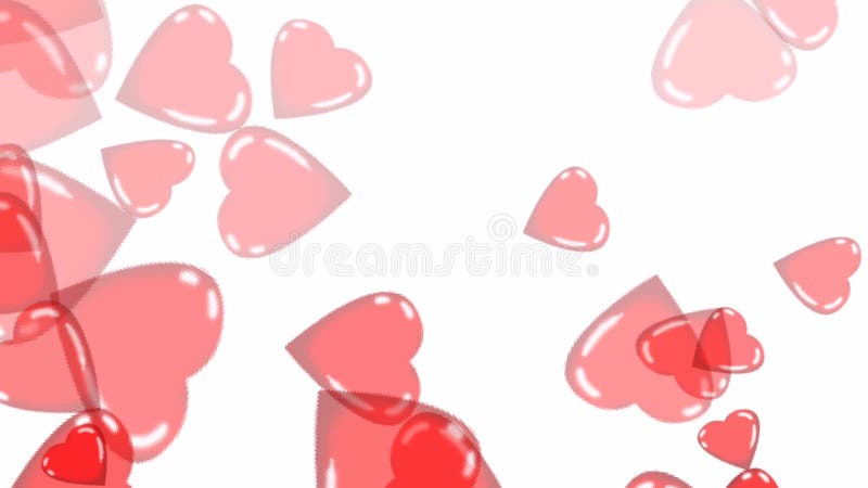 Floating Hearts Animation stock video footage. Video of effects - 38379233