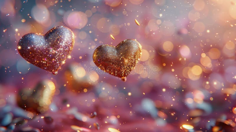 Floating Hearts Group stock image. Image of emotion - 312581417