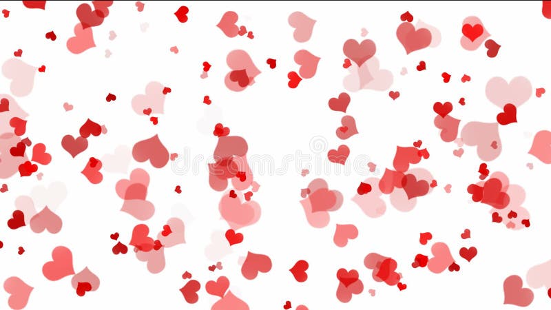 Floating Red Hearts on a Glowing, Romantic Background, Perfect for ...