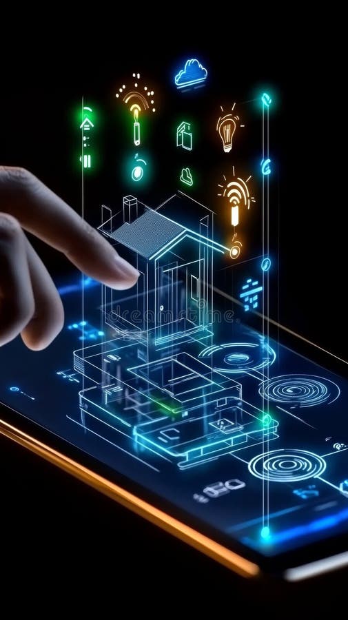 Floating Hologram Displays Smart Home System with Interactive Features ...