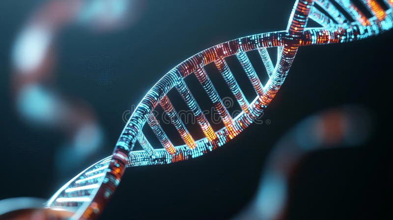 Floating Holographic DNA Helix with Vibrant Epigenetic Data Streams ...