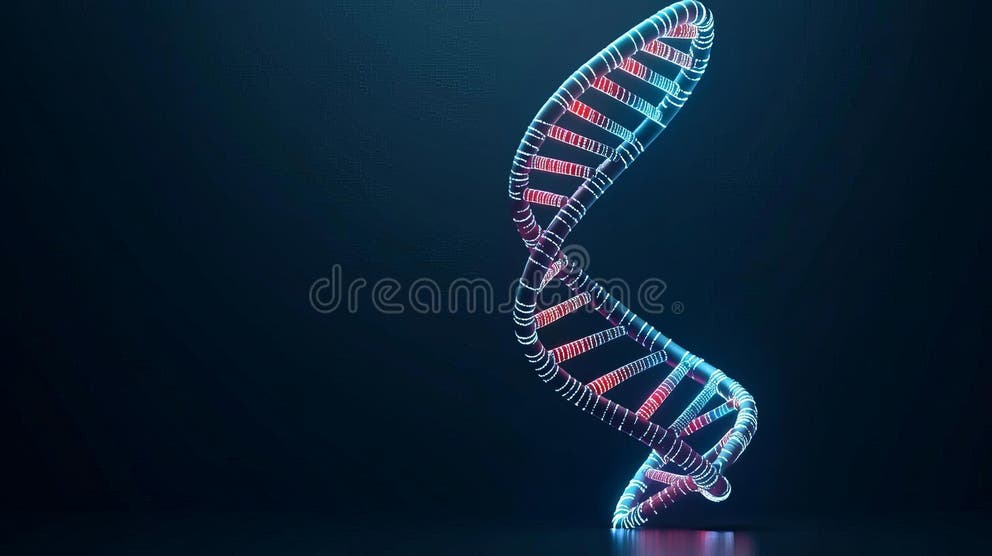 Floating Holographic DNA Helix with Vibrant Epigenetic Data Streams ...