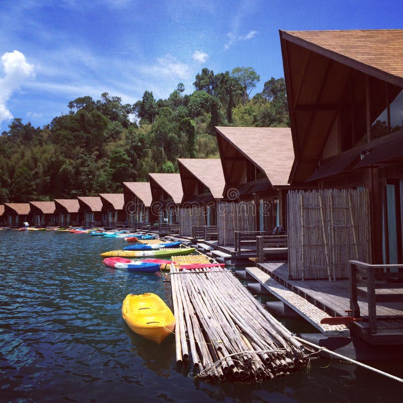 Floating house stock photo. Image of sailing, boat, tropical - 54753810