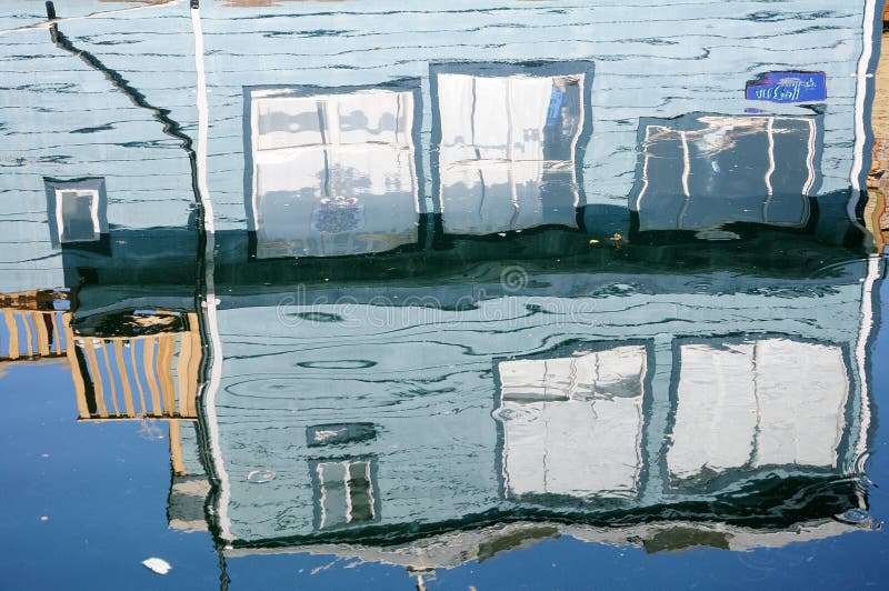 Floating house reflection stock photo. Image of colorful - 20663044