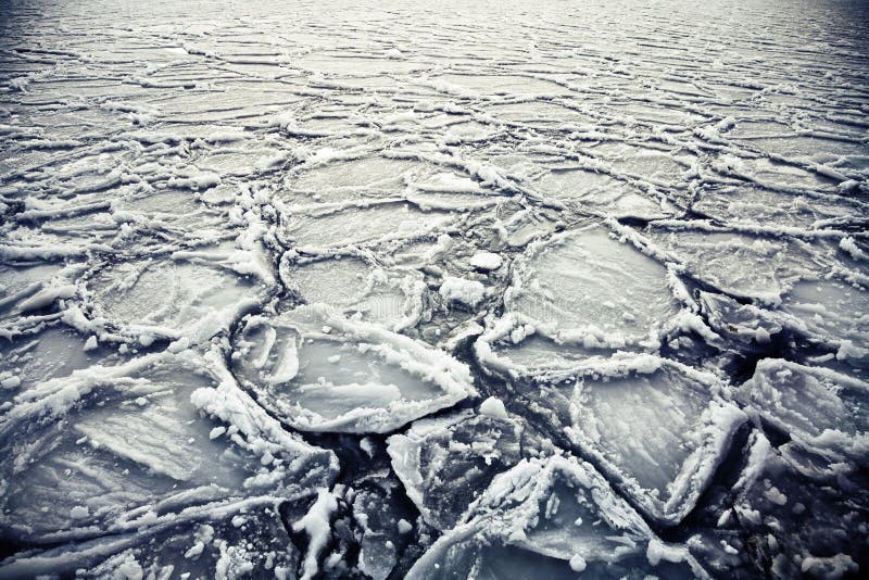 Floating ice stock photo. Image of black, winter, landscape - 12742154