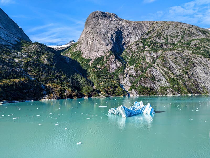 Floating Ice in the Endicott Arm, Alaska Stock Image - Image of glacier ...