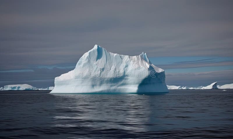 Floating Iceberg Creates Stunning Backdrop for Arctic Landscape ...