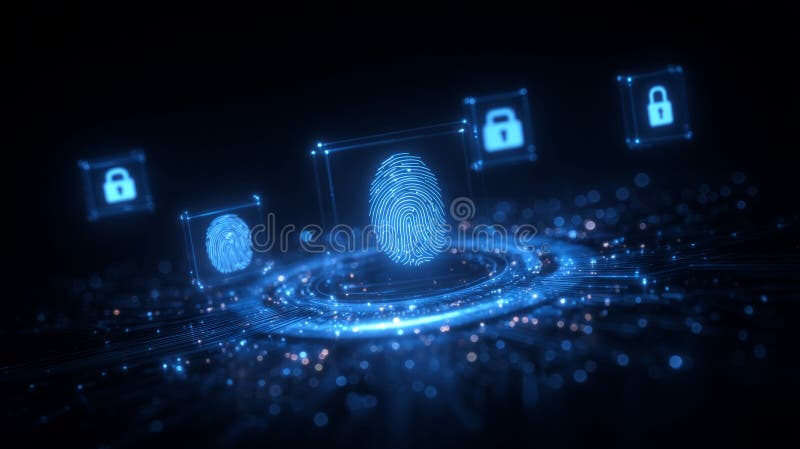 Floating Icons Representing Two-factor Authentication, Password ...