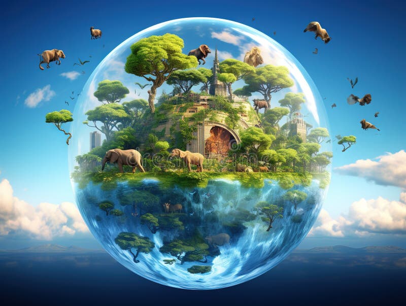 Floating Island Animals Stock Illustrations – 441 Floating Island ...