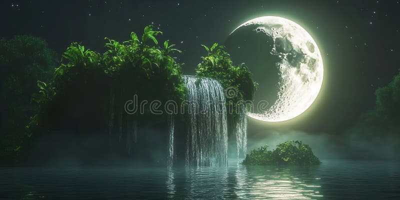 Floating Island with Waterfalls Cascading into the Sky Wallpaper ...