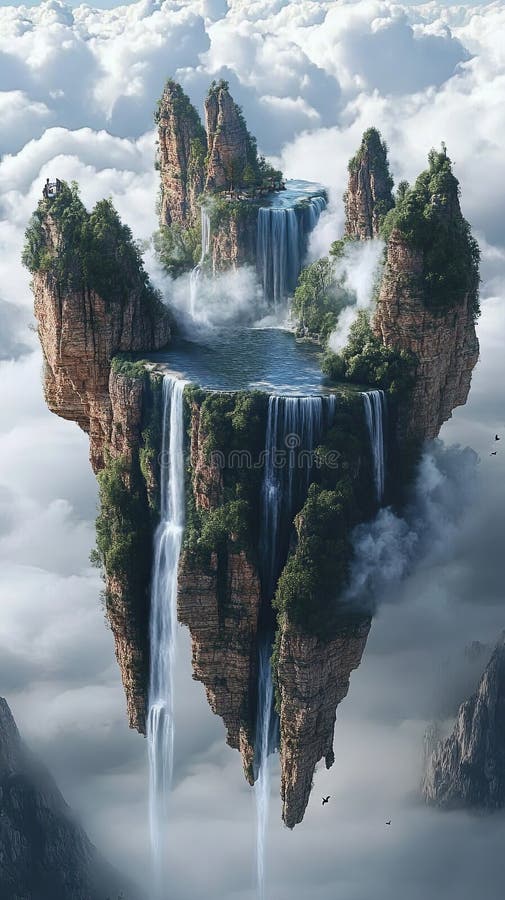 Waterfalls Cascading Beautifully in the Forest Stock Image - Image of ...