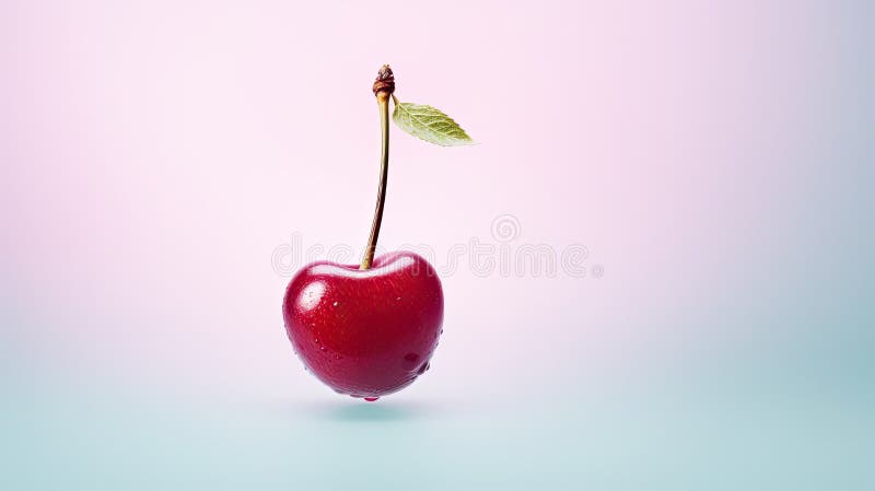 Floating Isolated Cherry Background Stock Illustration - Illustration ...