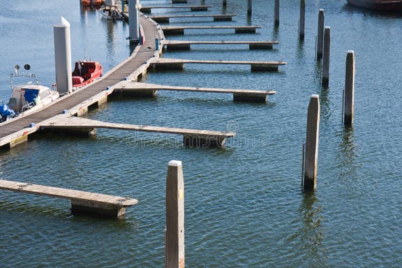 Floating Jetty in Dutch Harbor Stock Photo - Image of rigging, line ...