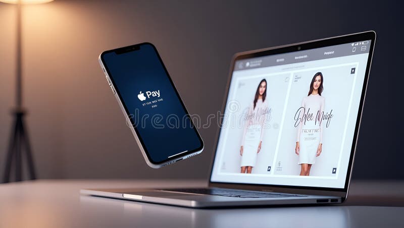 Floating with 4K OLED Display Showcasing High-End Fashion E-Commerce ...