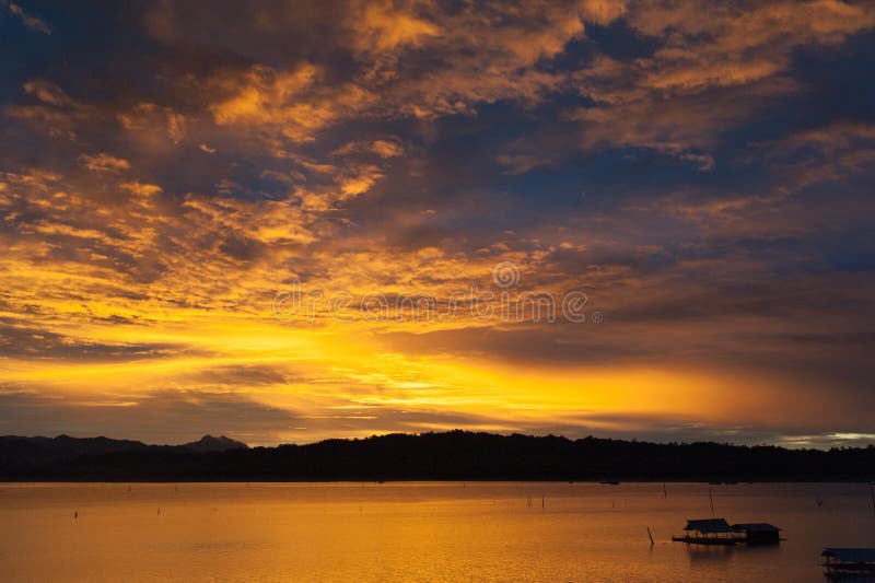 Floating in lake. stock image. Image of beauty, forest - 111845293
