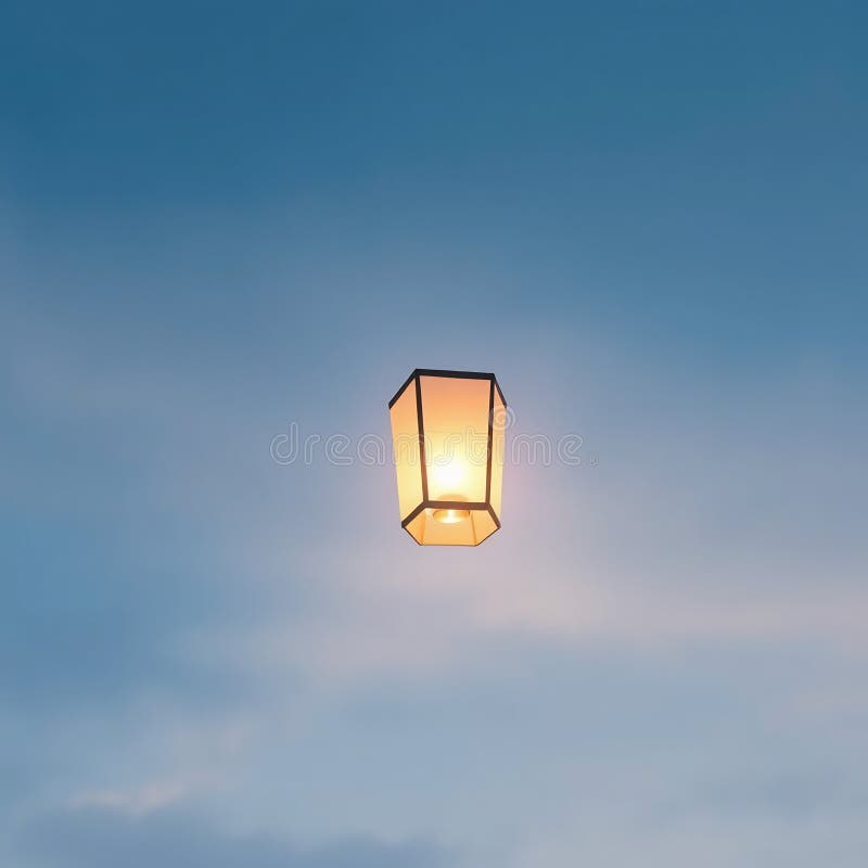 Floating Lantern stock illustration. Illustration of floating - 367018347