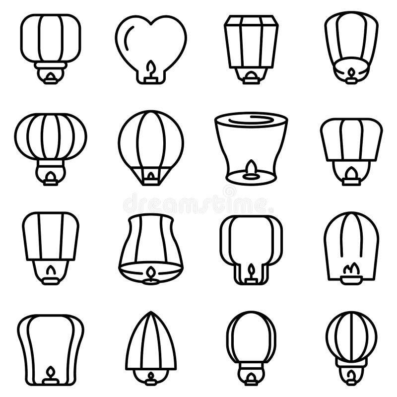 Floating Paper Lantern Stock Illustrations – 444 Floating Paper Lantern ...
