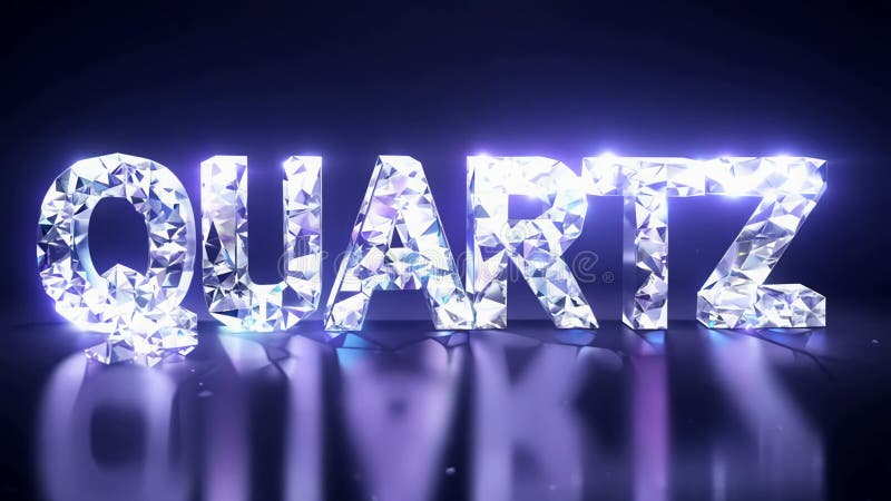 Shiny Quartz Letters Create Stunning Visual Display in Shimmering Light ...