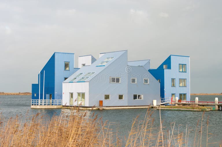 Floating life stock image. Image of bridge, blue, netherlands - 22930111