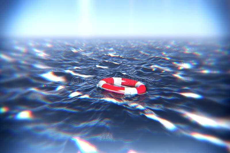 Floating Lifebuoy stock image. Image of lifebuoy, emergency - 44257397
