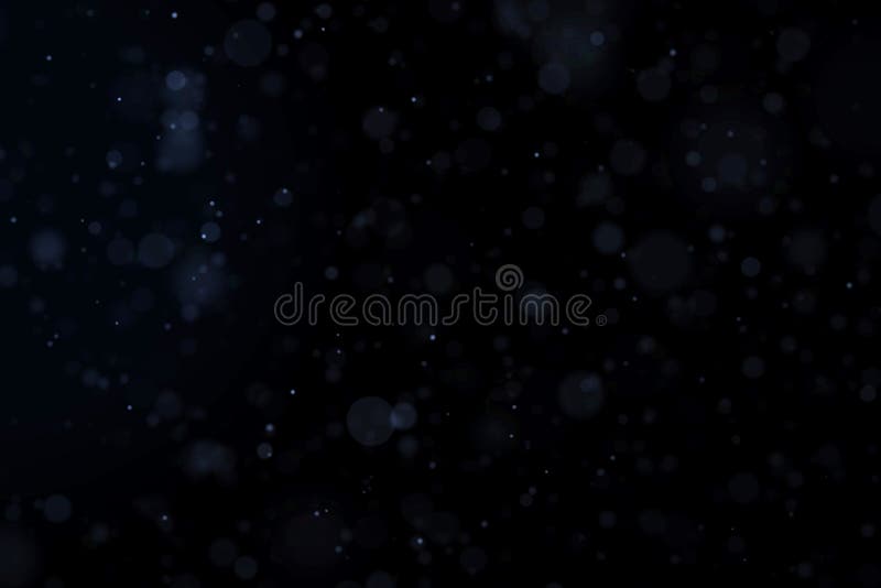 Floating Light Atmospheric Particles Isolated on Black Overlay. May Be ...