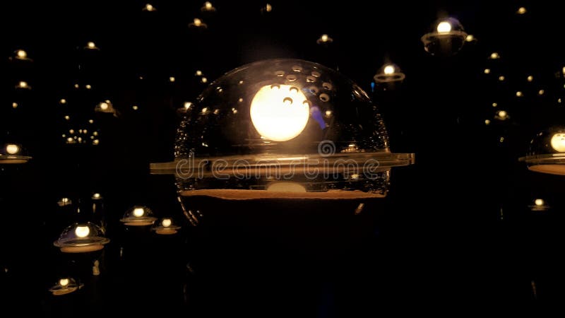 The floating light bulbs stock photo. Image of light - 147113702