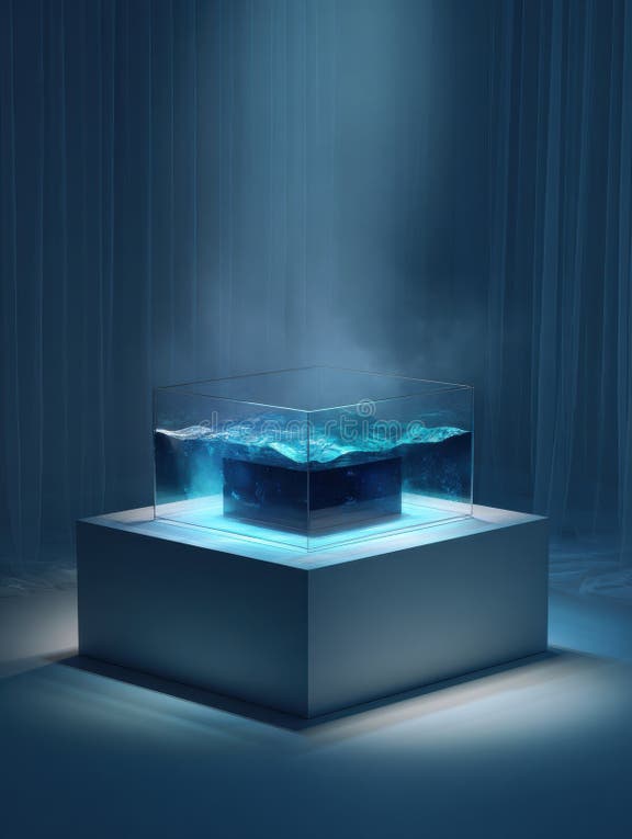 3D Product Prototype Showcased in Lightbox Studio Under Soft Blue ...