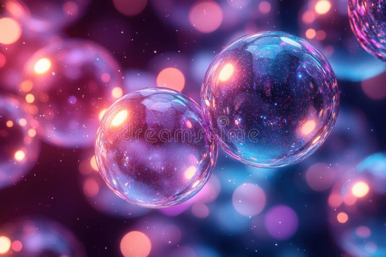 Floating Liquid Neon Orbs Create Mesmerizing Dreamscape of Colors and ...