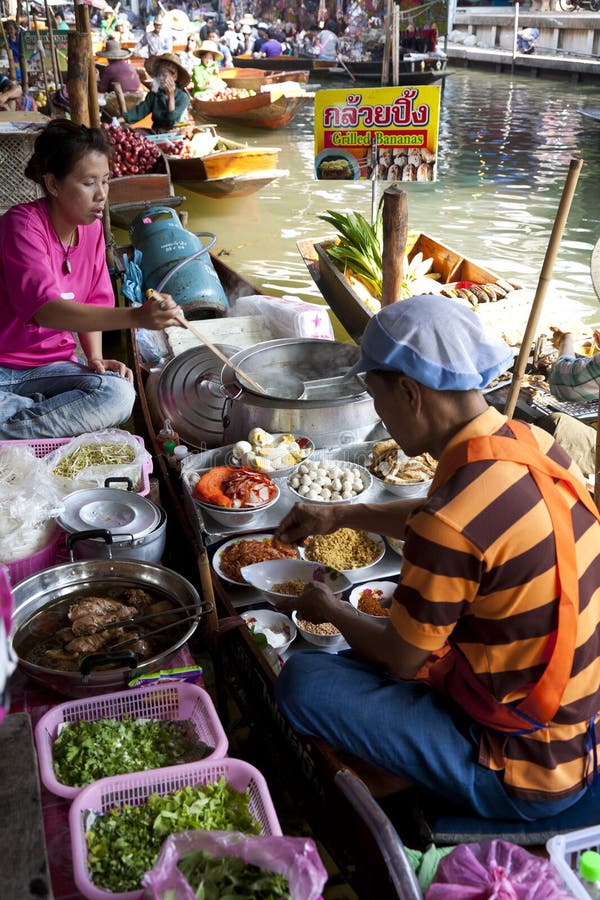 Floating Market Vendors editorial stock image. Image of market - 24490879