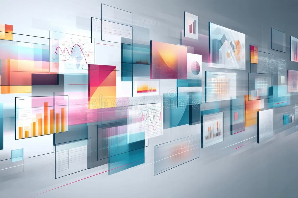 Floating Marketing Dashboard Showcases Dynamic Analytics and Visual ...