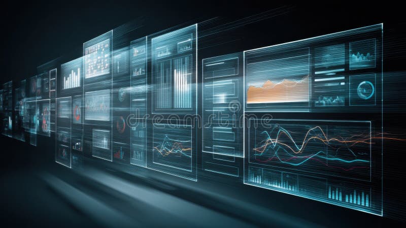 Floating Marketing Dashboard Showcasing Analytics and Performance ...