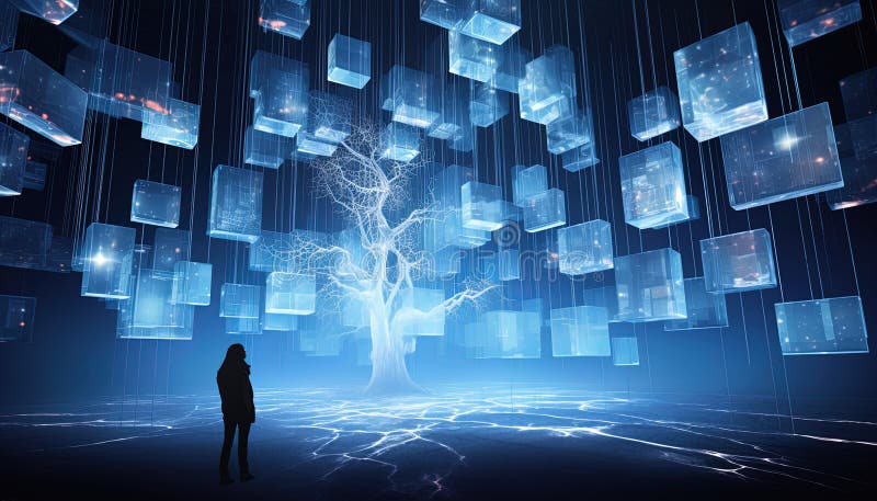 Floating Media Screens that Project Images, a Combination of ...