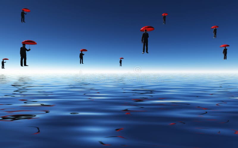 Floating Men stock illustration. Illustration of full - 138052874