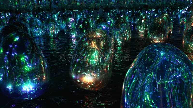 Digital Artwork at Teamlab Phenomena Abu Dhabi UAE Stock Video - Video ...