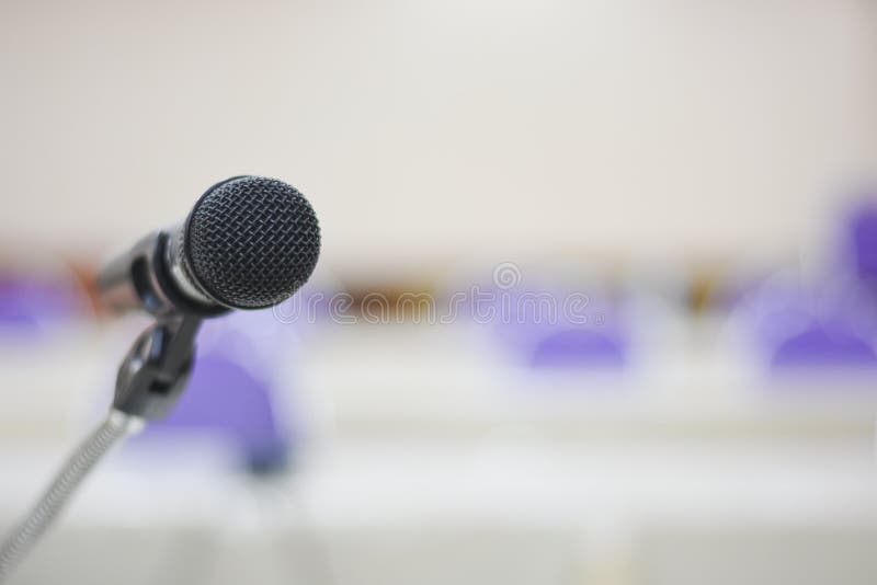 Floating Mics in the Conference Room Stock Photo - Image of music ...