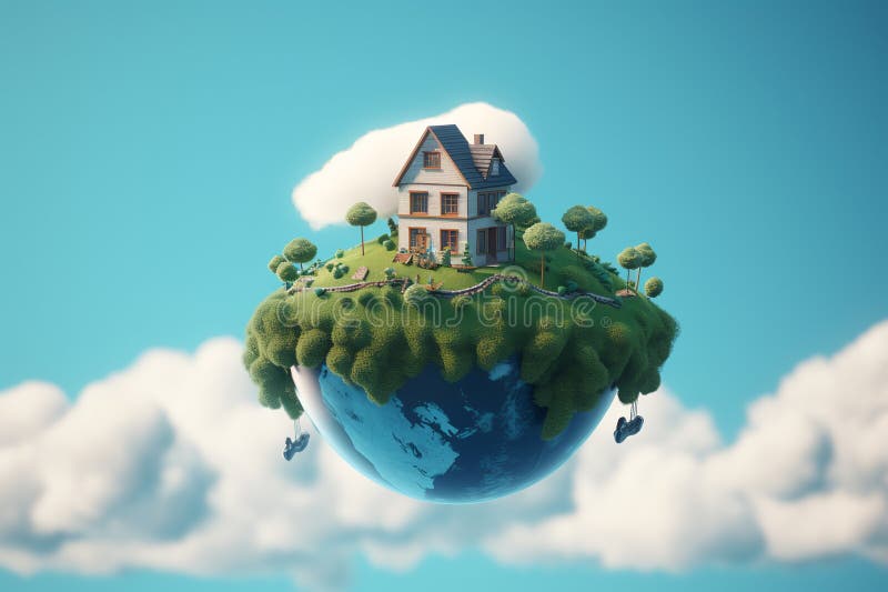 Top View Small House Generated Using Ai Stock Photos - Free & Royalty ...